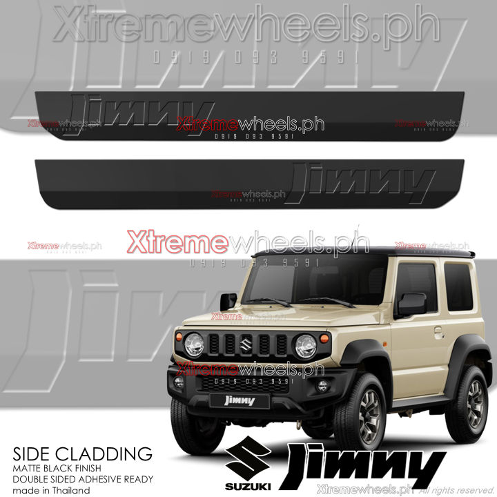 Suzuki Jimny 2019 to 2025 Side Door Moulding / cladding Matte Black ...