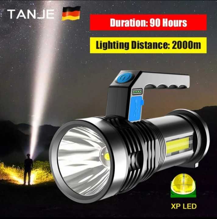 TANJE Up To 2000M High Power Super Bright LED Searchlight Outdoor | Lazada