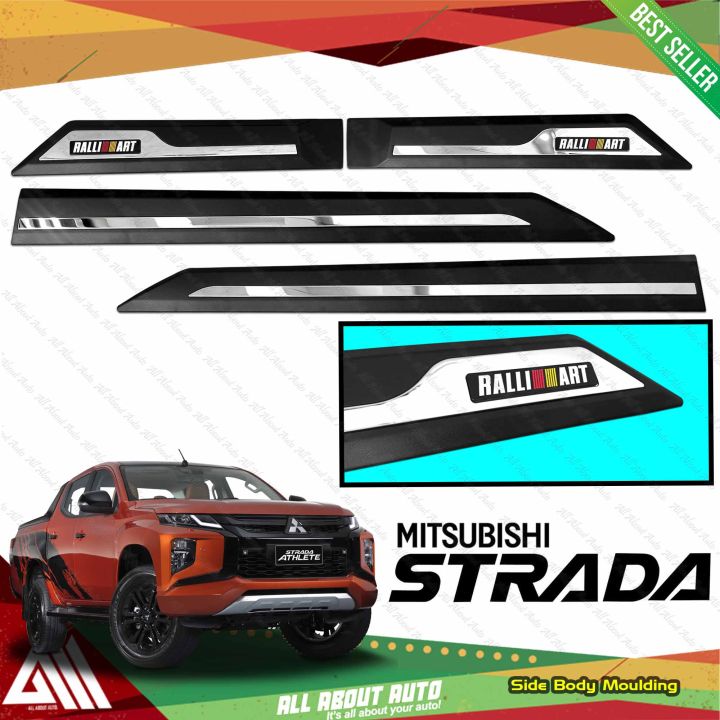 Mitsubishi Strada / Triton 2019-2023 Two Toned Side Body Moulding ...