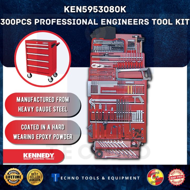 KENNEDY KEN5953080K 300 Piece Professional Engineers Tool kit | Lazada