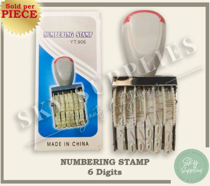 Numbering Stamp 6-Digits / 8 Digits 1pc | Lazada PH