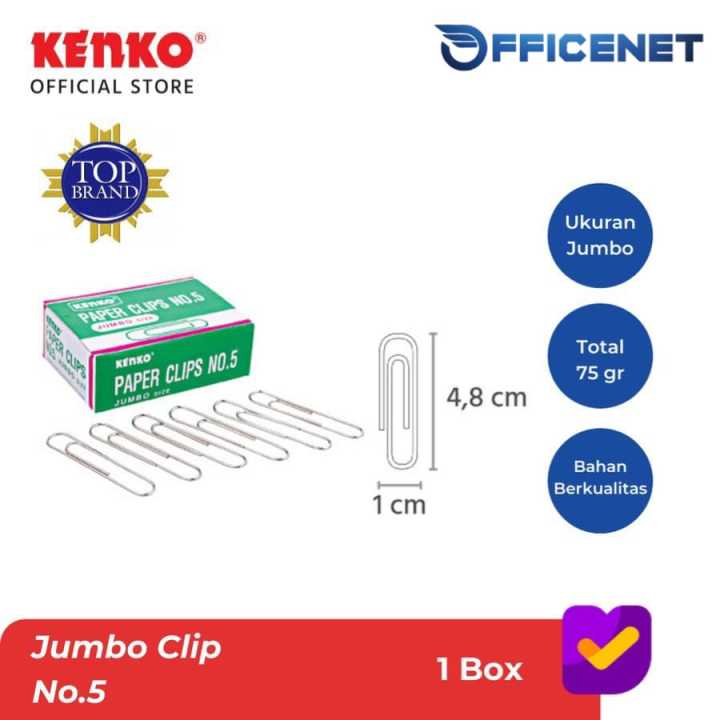 PAPERCLIP NO 5 JUMBO KLIP PENJEPIT KERTAS BERKAS FILE DOKUMEN | Lazada ...