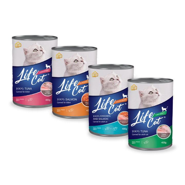 LIFE CAT KALENG 400gr Cat Food KALENG Life Cat | Wet food Kucing ...