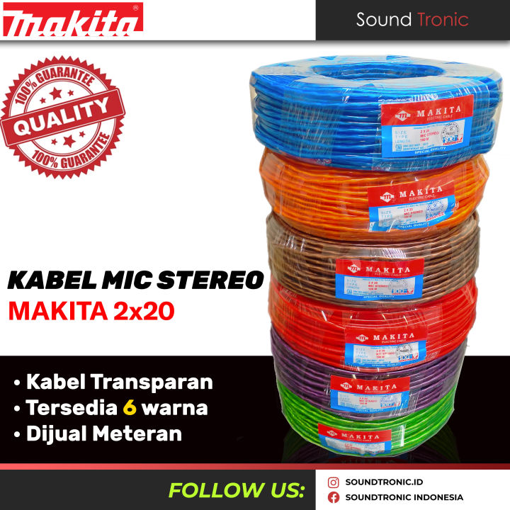 Kabel Mic Stereo Makita 2x20 (20 meter) | Lazada Indonesia