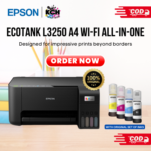 Epson L3250 Eco Tank (Print, Scan, Photocopy, Wireless with WiFi direct ...