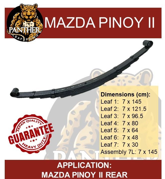 Molye / Leaf Spring for Mazda Pinoy II Rear (MATIBAY) | Lazada PH