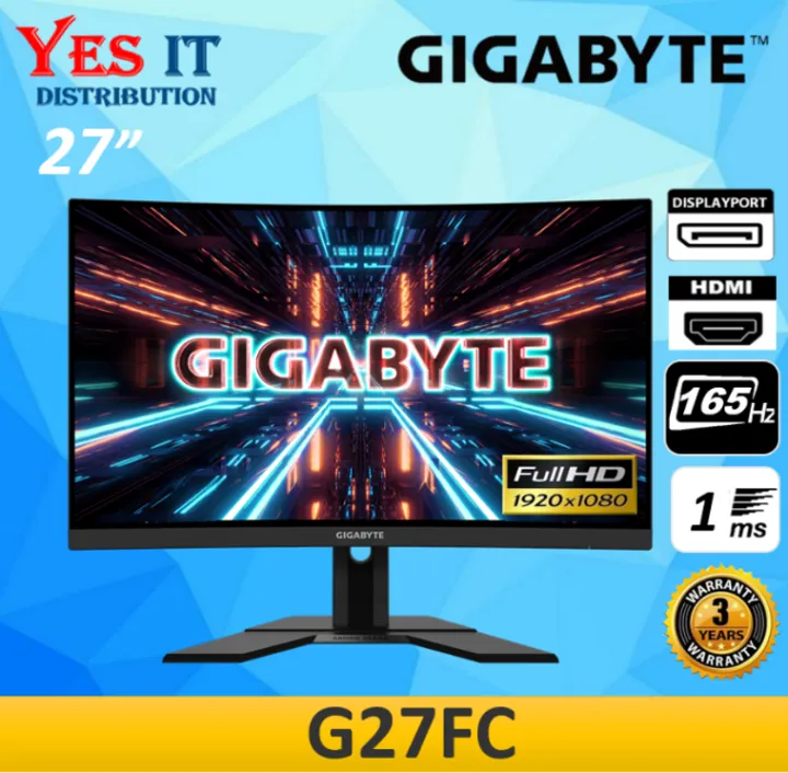 Gigabyte G27FC / G27FC A / M27Q-EK 27'' FHD Gaming Monitor (HDMI , DP ...