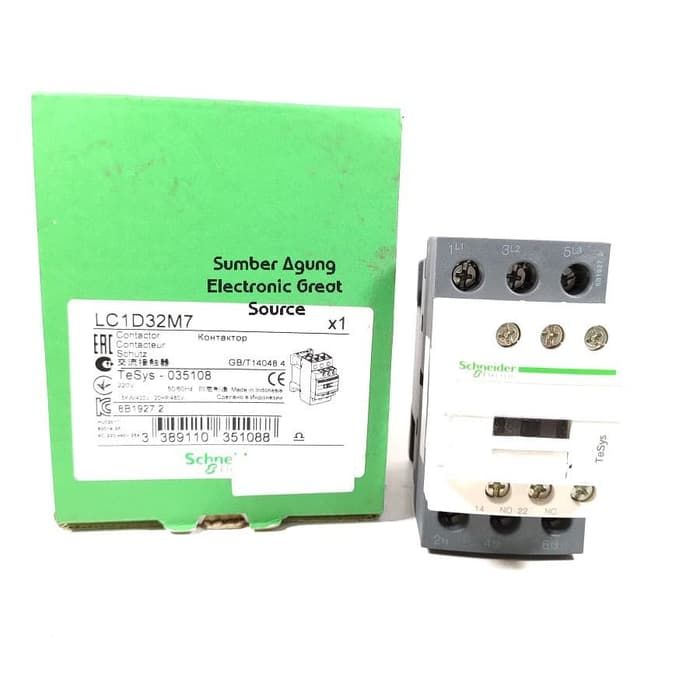 LC1D32M7 Contactor Schneider Electric 32A Kontaktor Listrik Panel LC1D | Lazada Indonesia