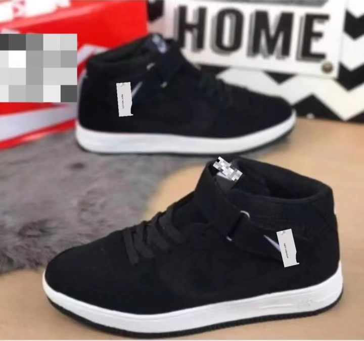 fashion High CUT black shoes for men shoes | Lazada PH