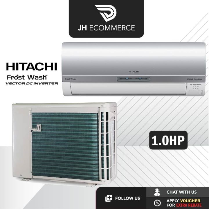 Hitachi 1.0HP R32 Gas Premium Inverter Air Cond RAS-VX10CJ / RAC-VX10CJ | Aircond | Air cond ...
