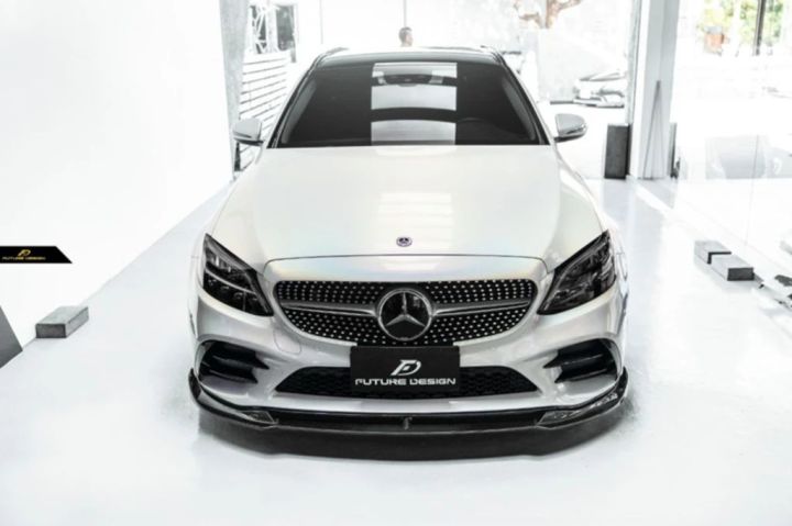Mercedes Benz W205 Facelift AMG carbon front lip | Lazada