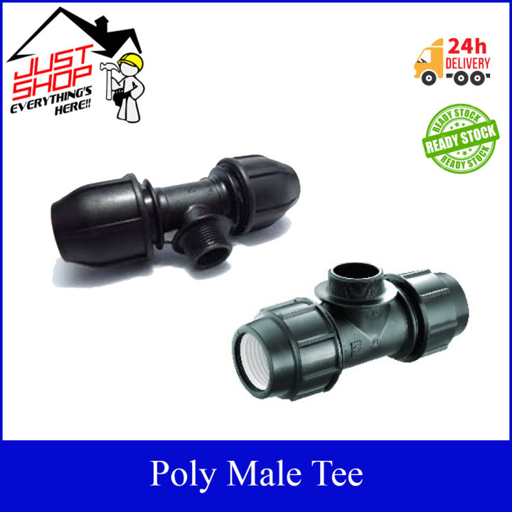 Poly Pipe Connector HDPE Poly Male Tee (SIRIM APPROVED) / Poly Fitting ...