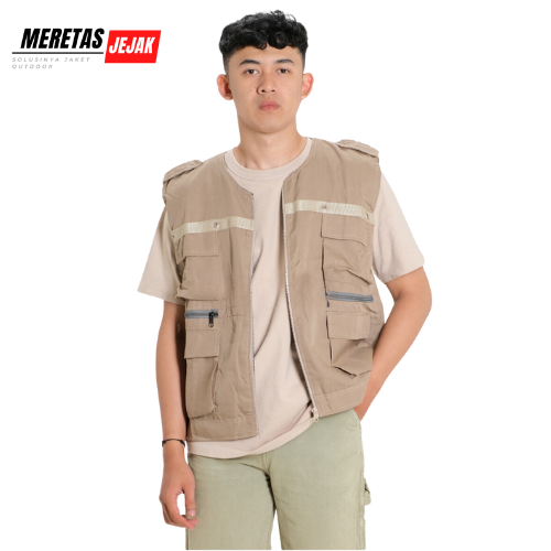 Rompi tactical - rompi cargo - vest pria casual - rompi vest lapangan ...