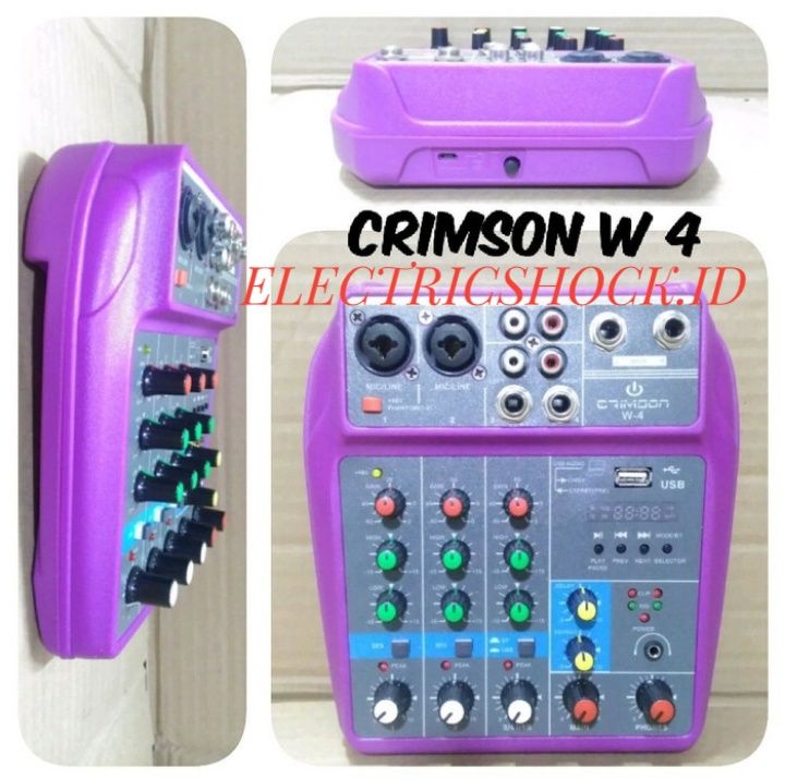 MIXER AUDIO CRIMSON W 4 / W-4 (ORIGINAL) WARNA UNGU | Lazada Indonesia
