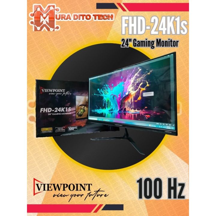 Viewpoint VP24kS1 PRO 24 inch Curved 100Hz | Frameless IPS Monitor ...