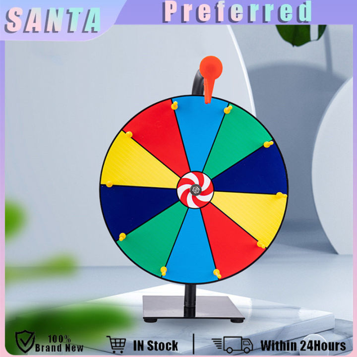 12 inch Prize Wheel Fortune Game with Dry Erase Markers & Eraser Prize ...