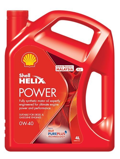 [Pasaran Malaysia] Shell Helix Power 0w40 4L Fully Synthetic Engine Oil ...