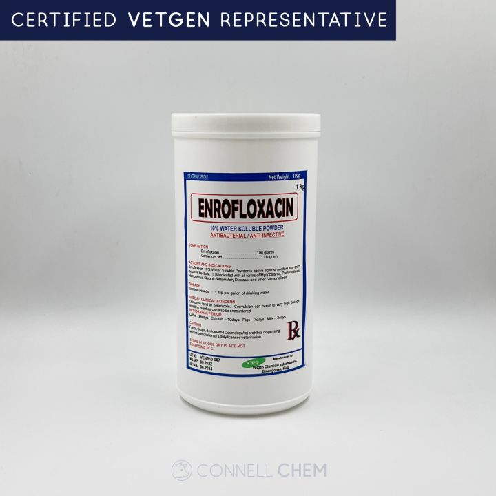 Enrofloxacin 10% for Animals | Water Soluble Powder | Vet Product | 1Kg ...