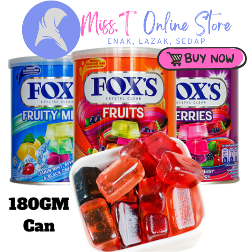 [MT] Fox's Crystal Clear Candy (Tin) 180gm | Lazada