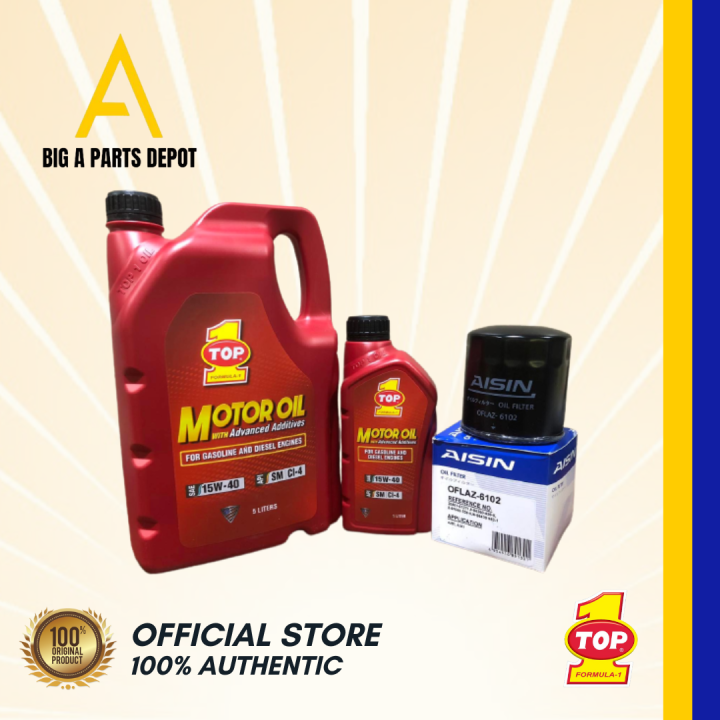 Top 1 - Multigrade Motor Oil 15w-40 API CI-4 Oil Change Bundle for ...