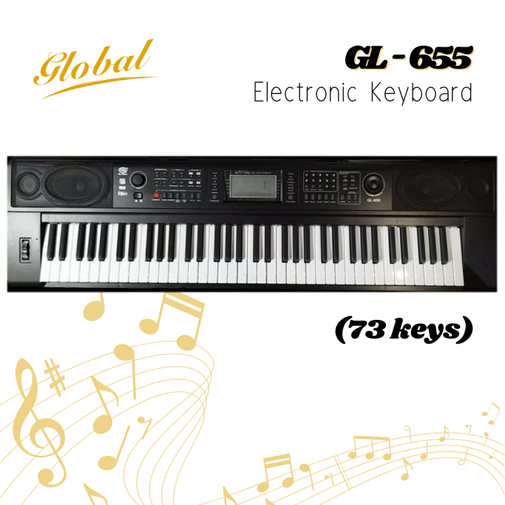 Global GL-655 73 Key Electronic Portable Keyboard | Lazada PH