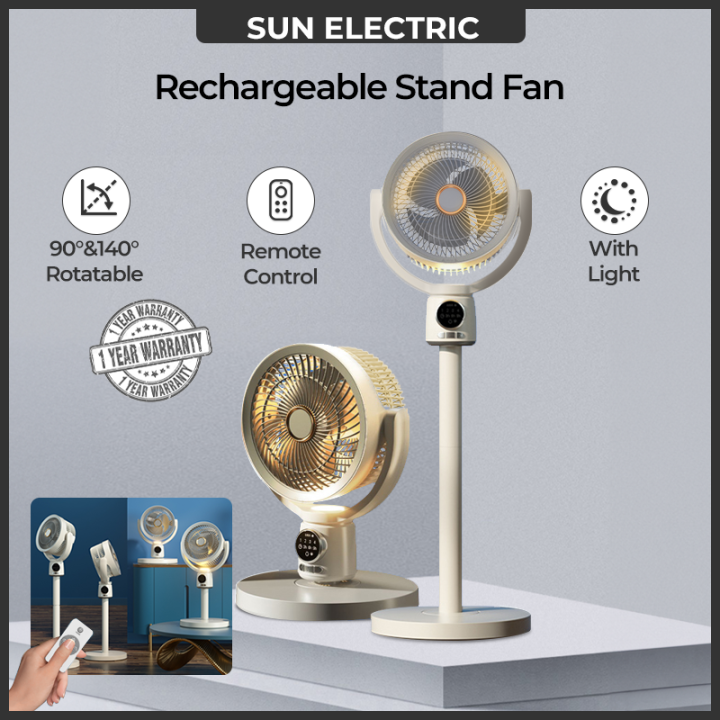 Rotatable Kipas Camping Charging fan Retractable Remote control stand ...