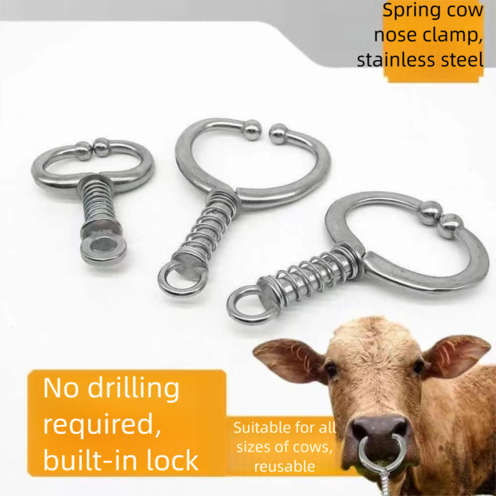 HISTO Anti Rust Cattle Nose Ring Spring-loaded Stainless Steel ...