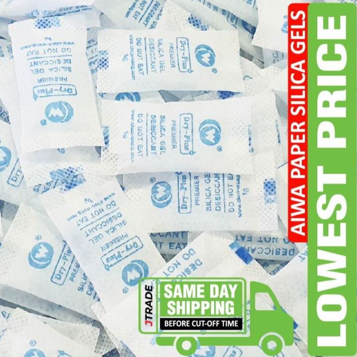 Silica Gel 1g / 2g / 5g / 10g Desiccant Food Grade Aiwa Paper [FRESH ...