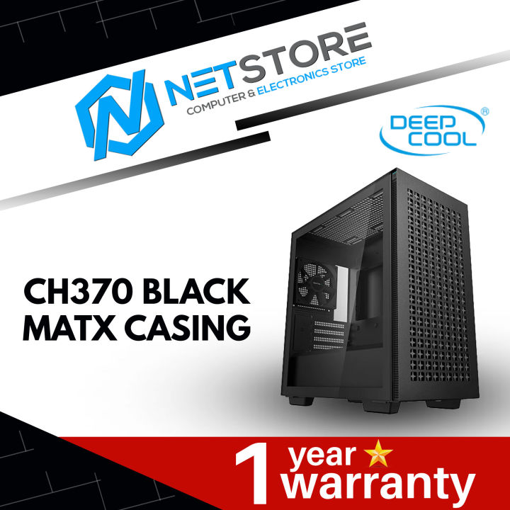 DEEPCOOL CH370 BLACK MATX CASE - R-CH370-BKNAM1-G-1 | Lazada
