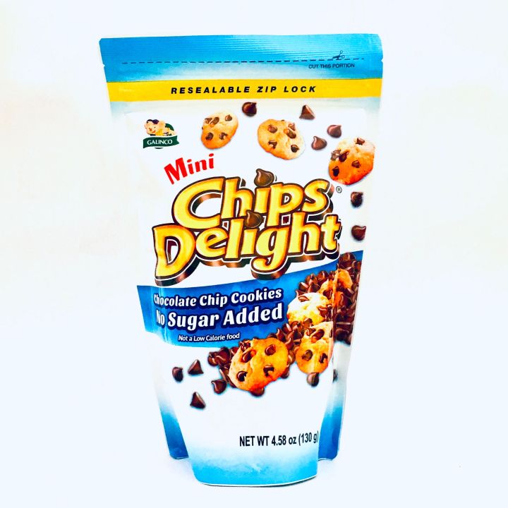 Mini Chips Delight Chocolate Chip Cookies No Sugar Added 4.58 Oz ( 130g ...