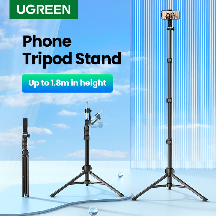UGREEN Aluminum Tripod for 4-7.2 inches Phones LIVE Streaming Tripod ...