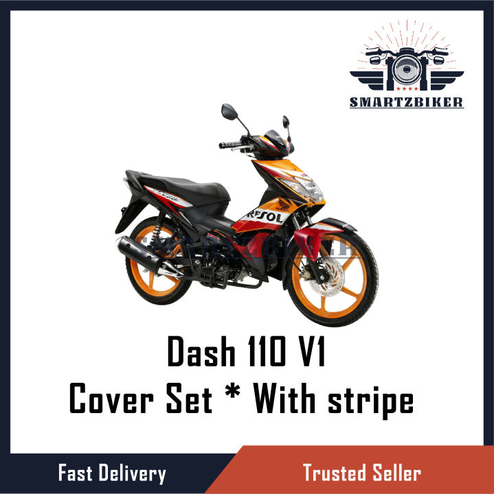 Honda Dash110 Cover Set (REPSOL) Wave Dash 110 v1 old first model HLD body cover set bodyset ...