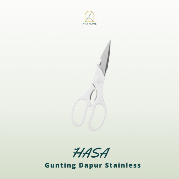 RYO HOME - HASA Gunting Dapur Stainless / Multifungsi / Aesthetic | Lazada Indonesia
