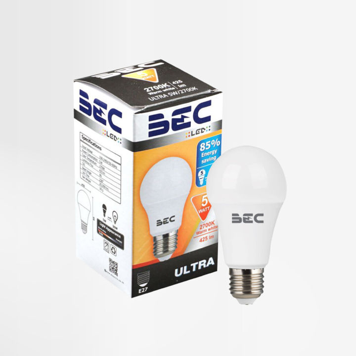 หลอดไฟ LED BULB BEC ULTRA WW/DL E27 3W แสงขาว/DL | Lazada.co.th