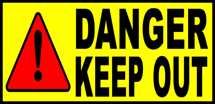 DANGER KEEP OUT SIGNAGE PVC TYPE WATERPROOF AND NON-FADING | Lazada PH