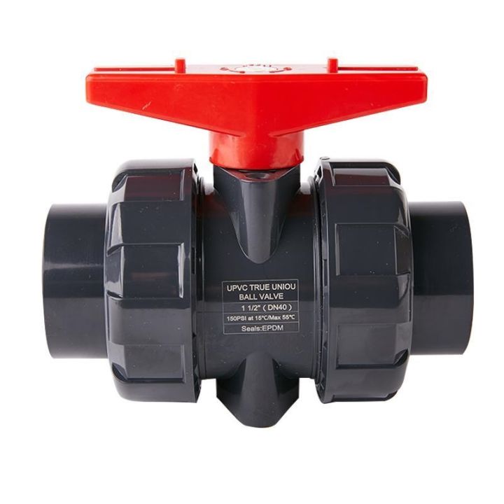 High efficiency Original UPVC live ball valve PVC pipe double union ...