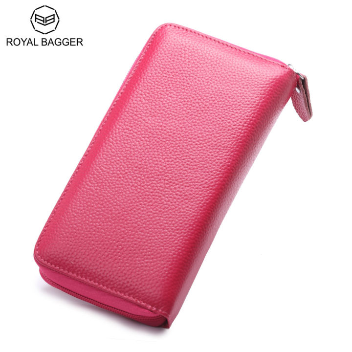 Royal Bagger Long Wallet Purse For Women Girls Genuine Cow Leather ...