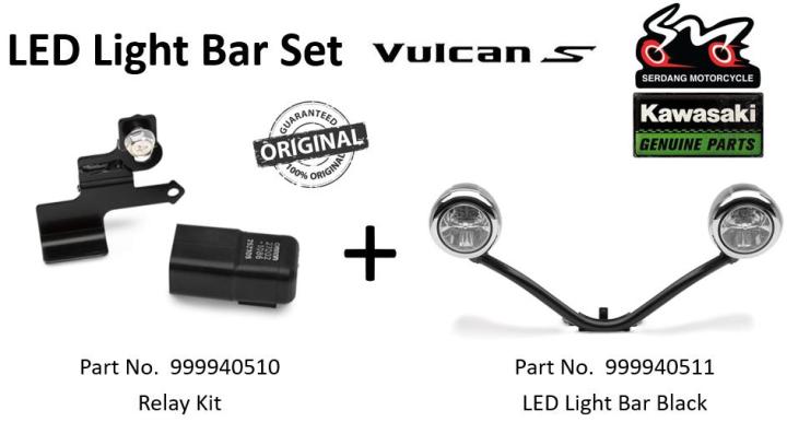 LED Light Bar Black SET - Kawasaki Vulcan S (Genuine & Original) | Lazada
