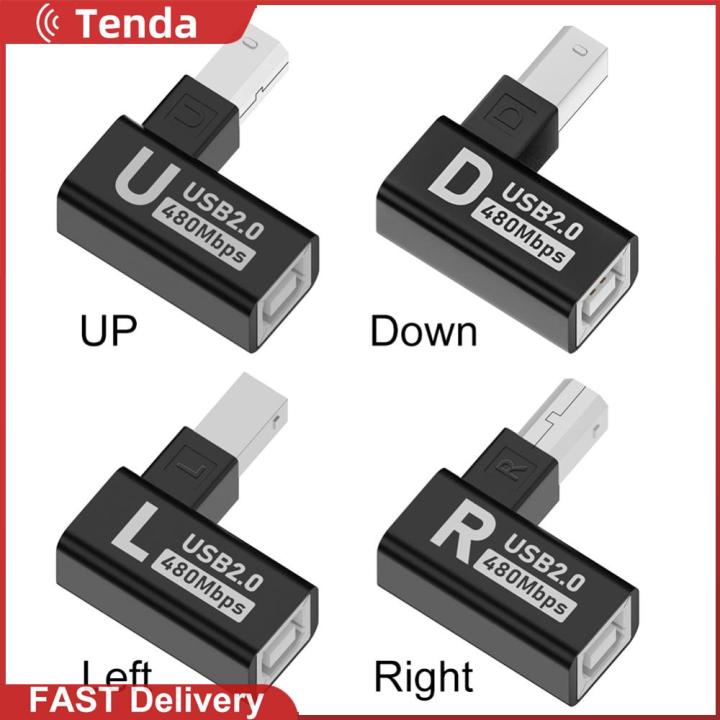 USB 2.0 Type B Print Adapter 90 Degree USB B Printer Adapter Extension ...