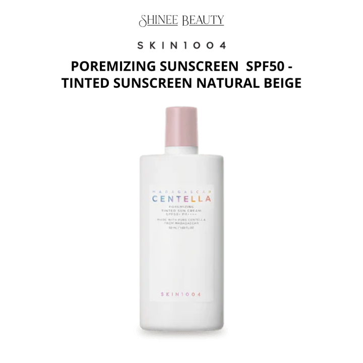 SKIN1004 Poremizing Sunscreen SPF50 - Tinted Sunscreen Natural Beige ...