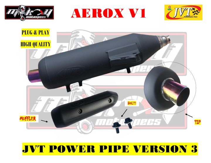 JVT POWER PIPE VERSION 3 FOR AEROX V1 PLUG AND PLAY HIGH QUALITY ...