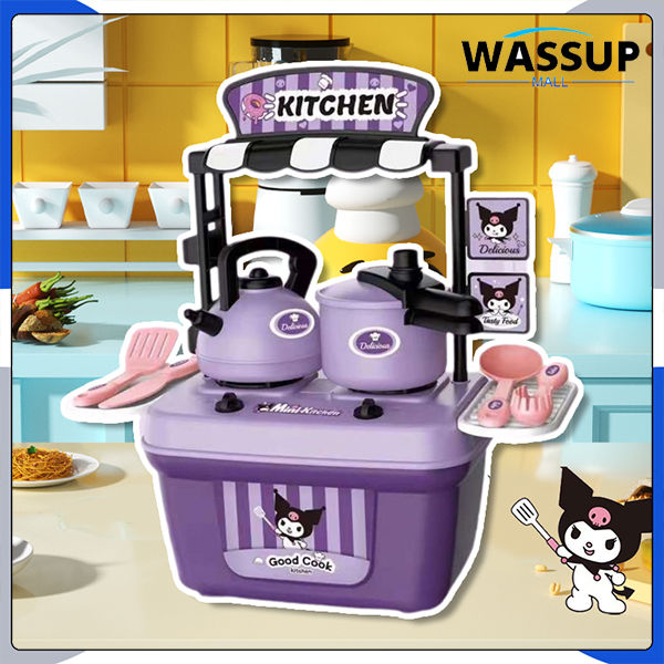 Sanrio Kuromi Kitchen Play House Boys And Girls Kitchen Set Toys ...