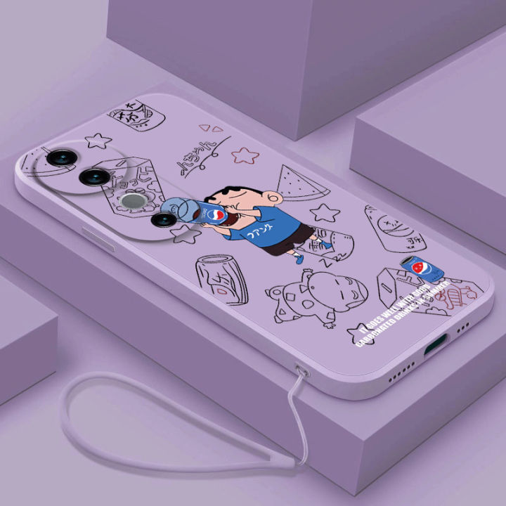 Vivo V40 Pro V40 Lite V40 Drinking Cola Shin-chan Flexible Rubber Phone ...