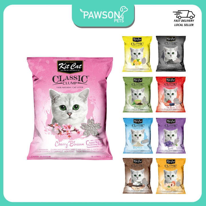 Kit Cat Classic Clumping Cat Litter 10L/7kg (10 Flavors) | Lazada Singapore