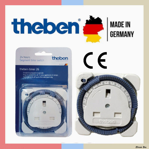 THEBEN PLUG IN TIMER Socket 13A 24 Hours Segment GERMANY | Lazada