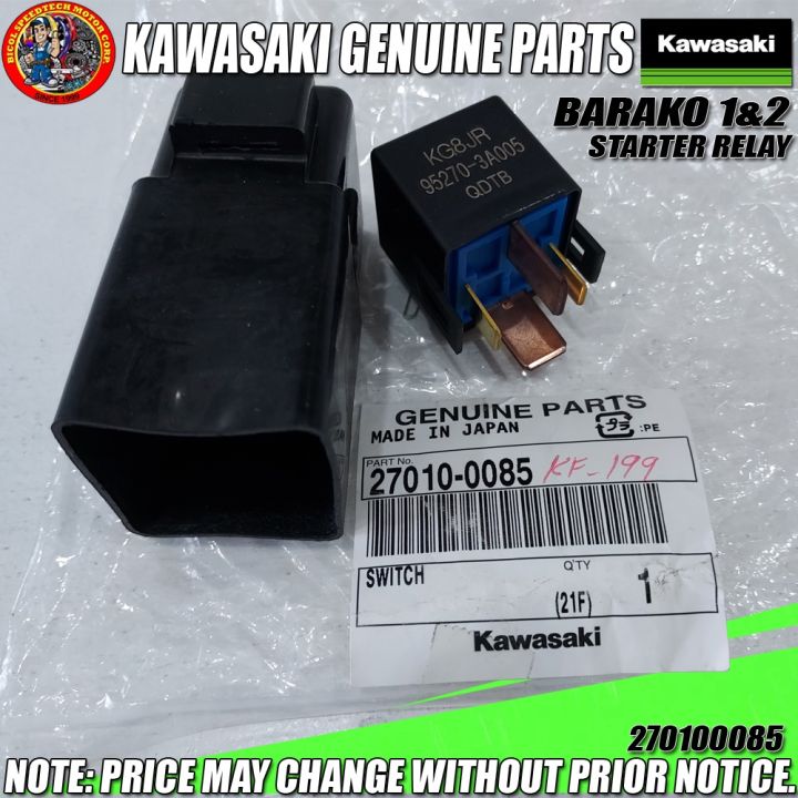 ELECTRIC START STARTER RELAY Kawasaki Barako B1 B2 (KMC) (GENUINE ...
