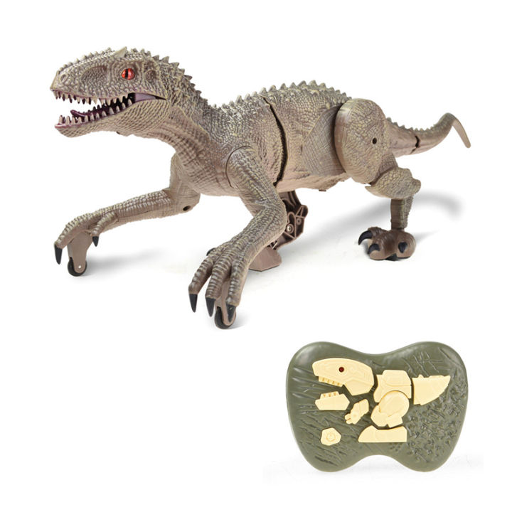 (BXNZ) Remote Control Dinosaur Toys,Big Walking Dinosaur Robot with Led ...