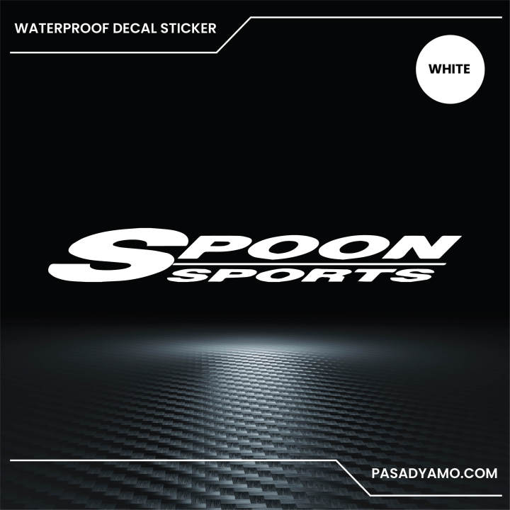 Spoon Sports Decal Sticker for Cars Motorcycles Helmets Laptops | Lazada PH