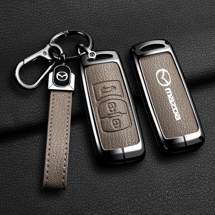 Metal Car Remote Key Case Cover For Mazda 2 3 6 Axela Atenza CX-5 CX5 ...