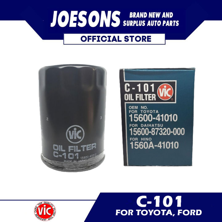 C-101 OIL FILTER FOR TOYOTA HILUX, HIACE, FORD RANGER (VIC) | Lazada PH